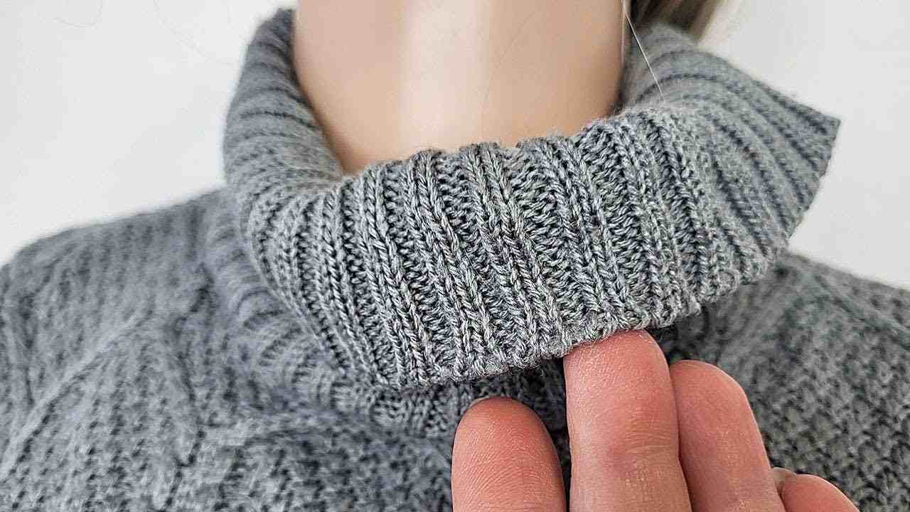PULL À COL ROULÉ AVEC UN COL SERRÉ, COMMENT L'ARRANGER EN 3 MINUTES ...
